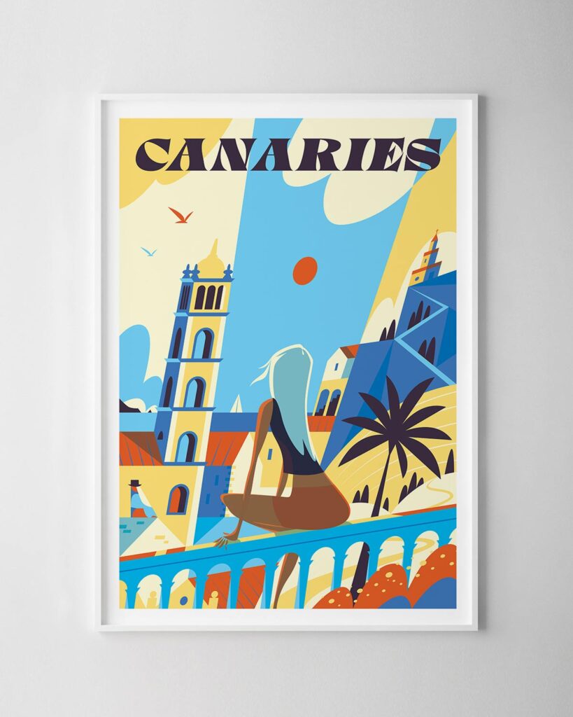 Canaries Travel Poster • Wall Art Print • Chelsea Chelsea