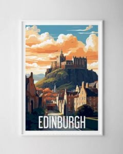 Edinburgh Travel Poster - Chelsea Chelsea