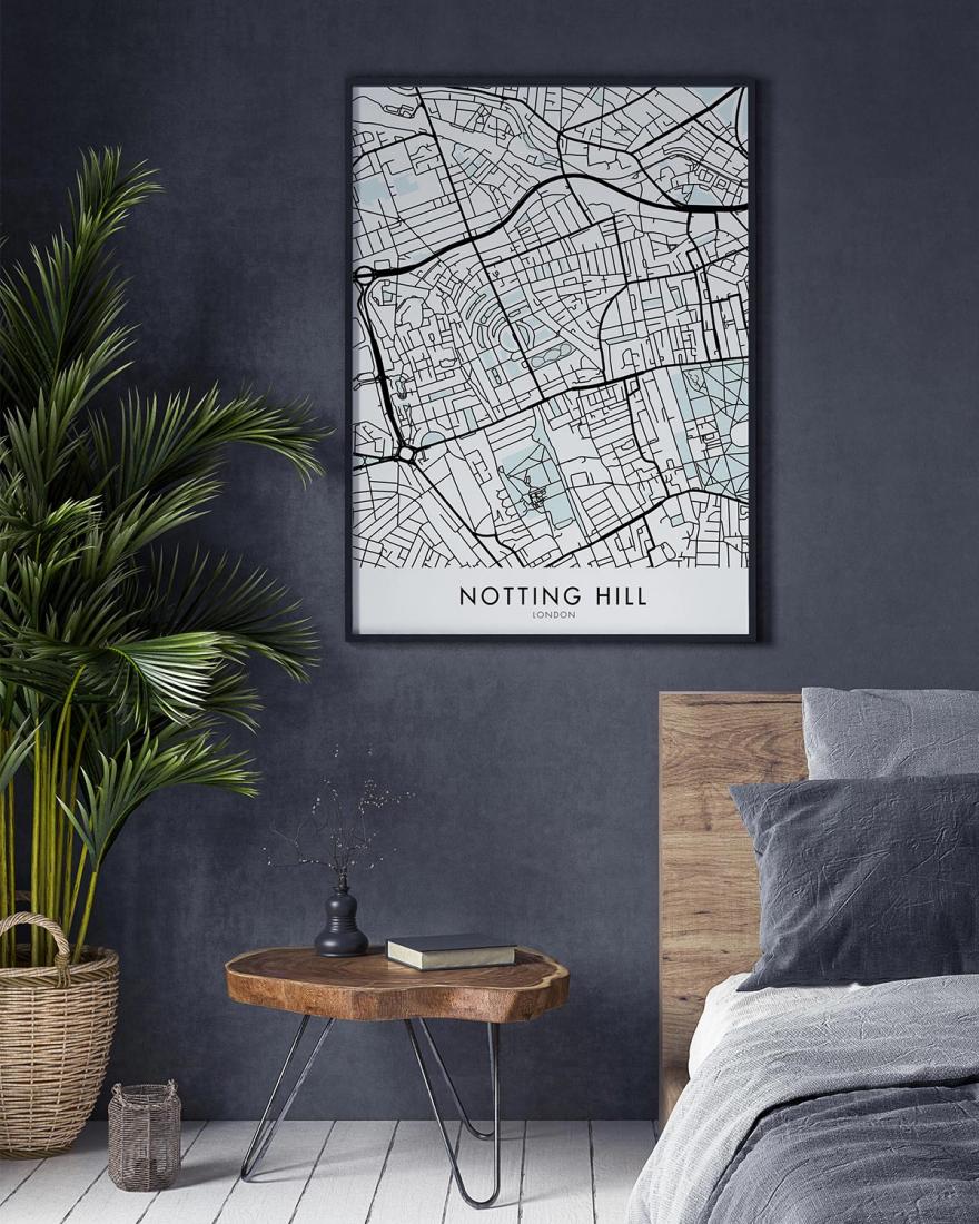 Notting Hill, London Map Print - Chelsea Chelsea