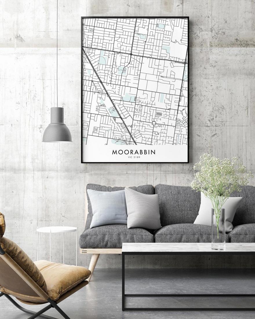 Melbourne – Moorabbin Map Print - Chelsea Chelsea