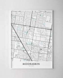 Melbourne – Moorabbin Map Print - Chelsea Chelsea