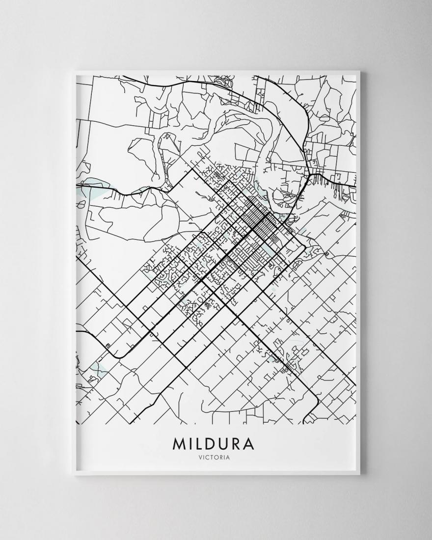 Mildura VIC Map Print - Chelsea Chelsea