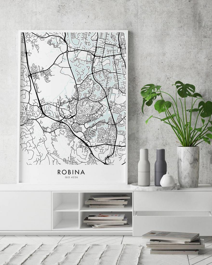 Gold Coast – Robina Map Print - Chelsea Chelsea
