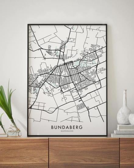 Bundaberg Map Print - Chelsea Chelsea