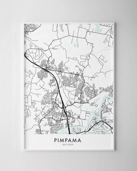 Gold Coast – Pimpama Map Print | Chelsea Chelsea