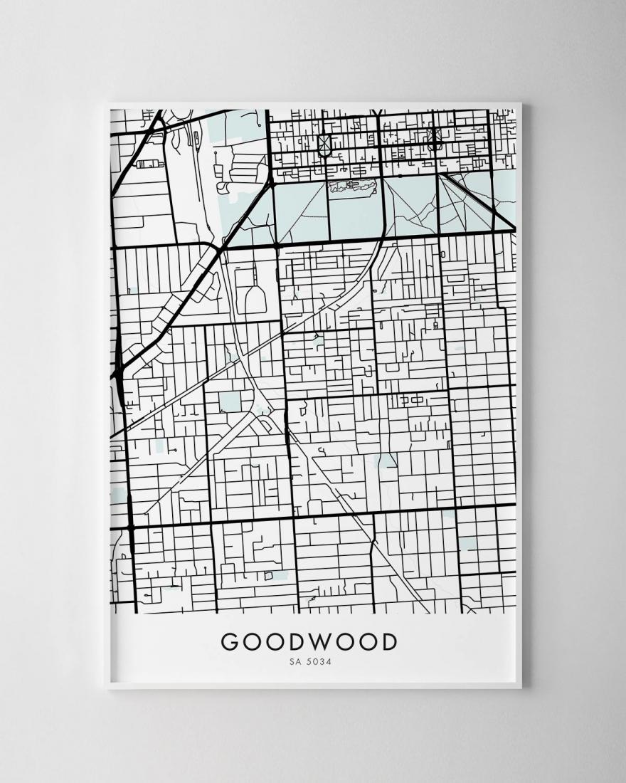 Adelaide – Goodwood Map Print - Chelsea Chelsea