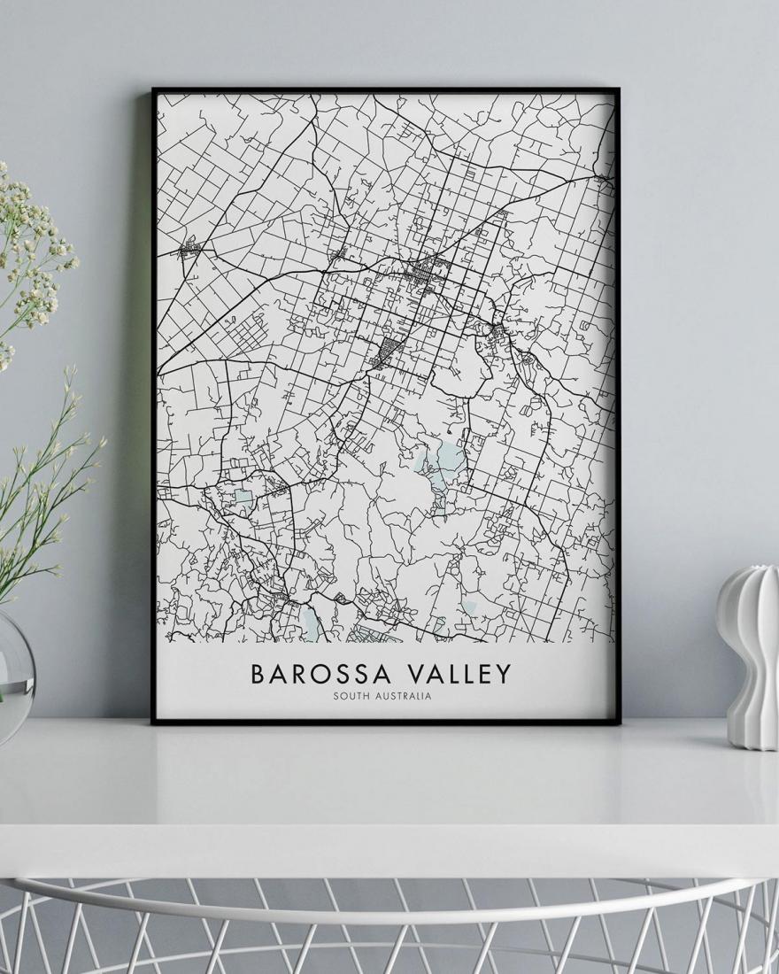 Barossa Valley Map Print - Chelsea Chelsea
