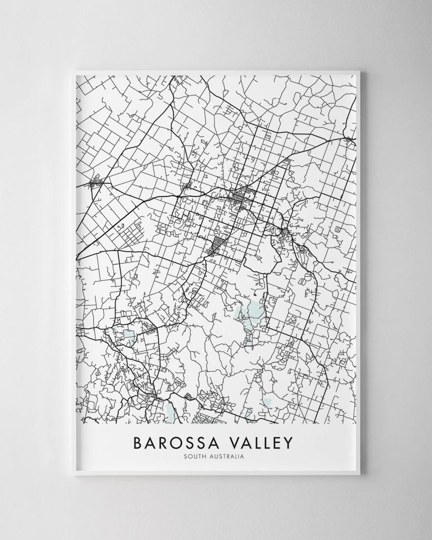 Barossa Valley Map Print | Chelsea Chelsea