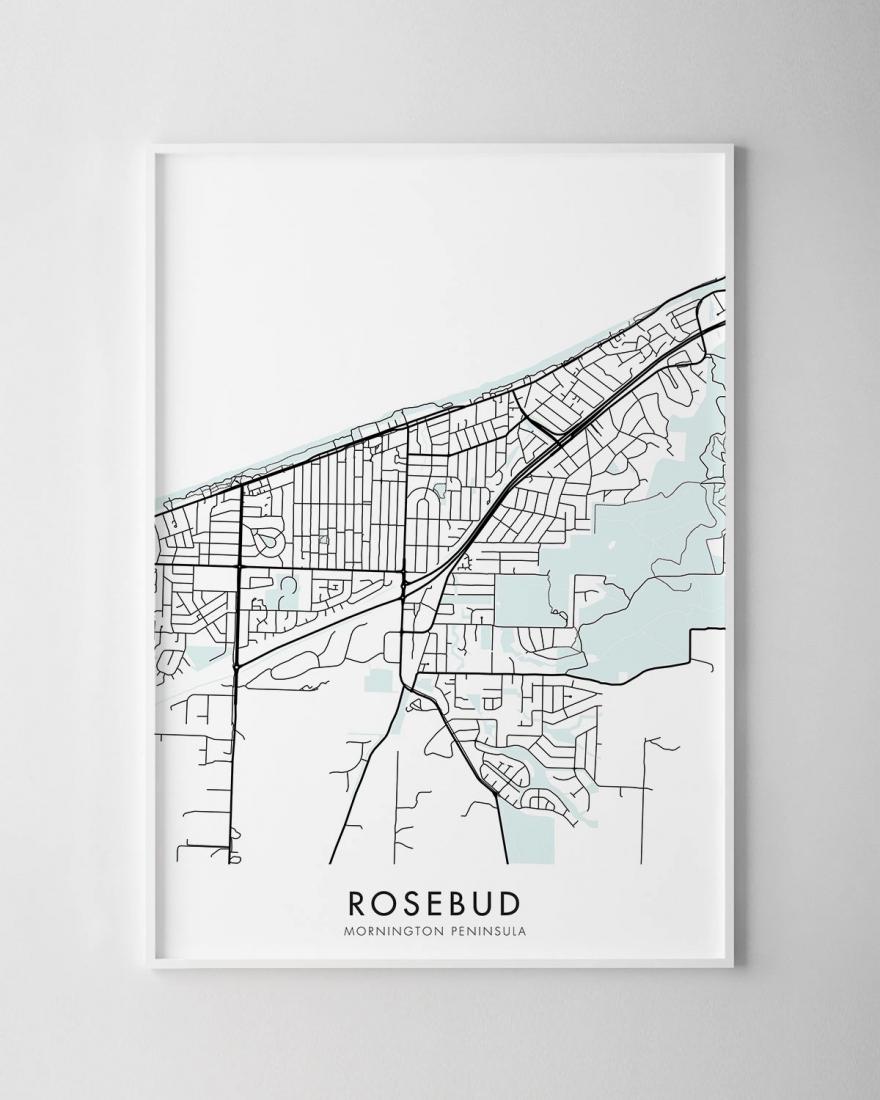 Rosebud Map Print - Chelsea Chelsea