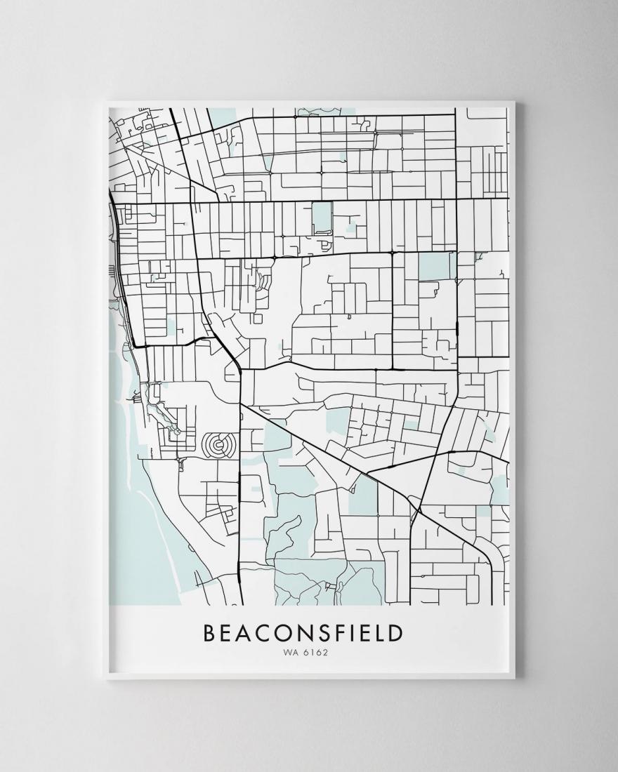 Perth – Beaconsfield Map Print - Chelsea Chelsea