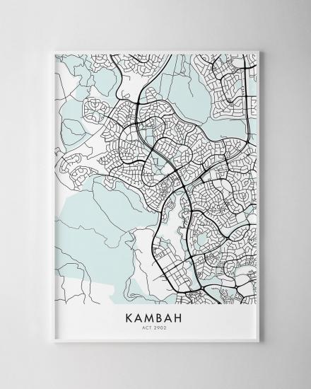 Canberra – Kambah Map Print - Chelsea Chelsea