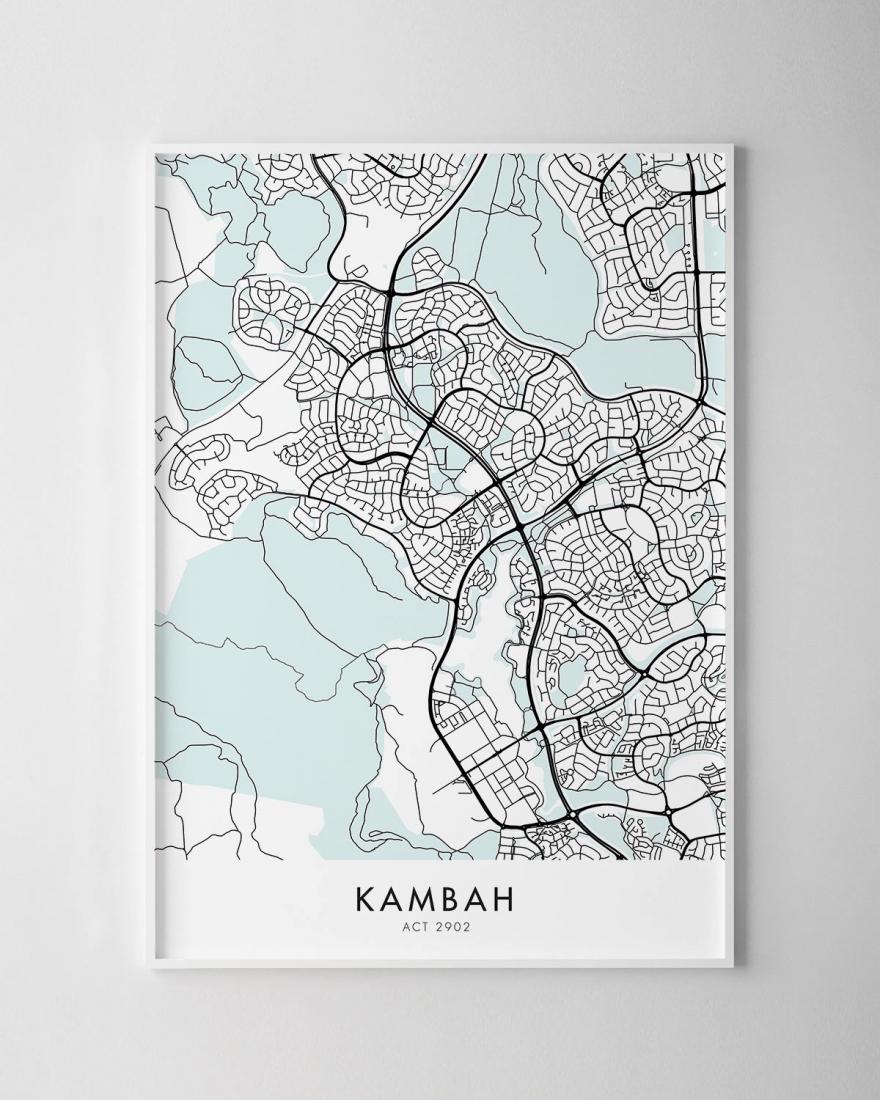 Canberra – Kambah Map Print - Chelsea Chelsea