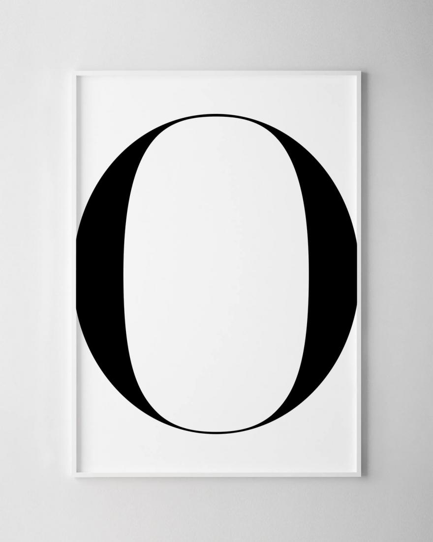 Letter O Print – White - Chelsea Chelsea