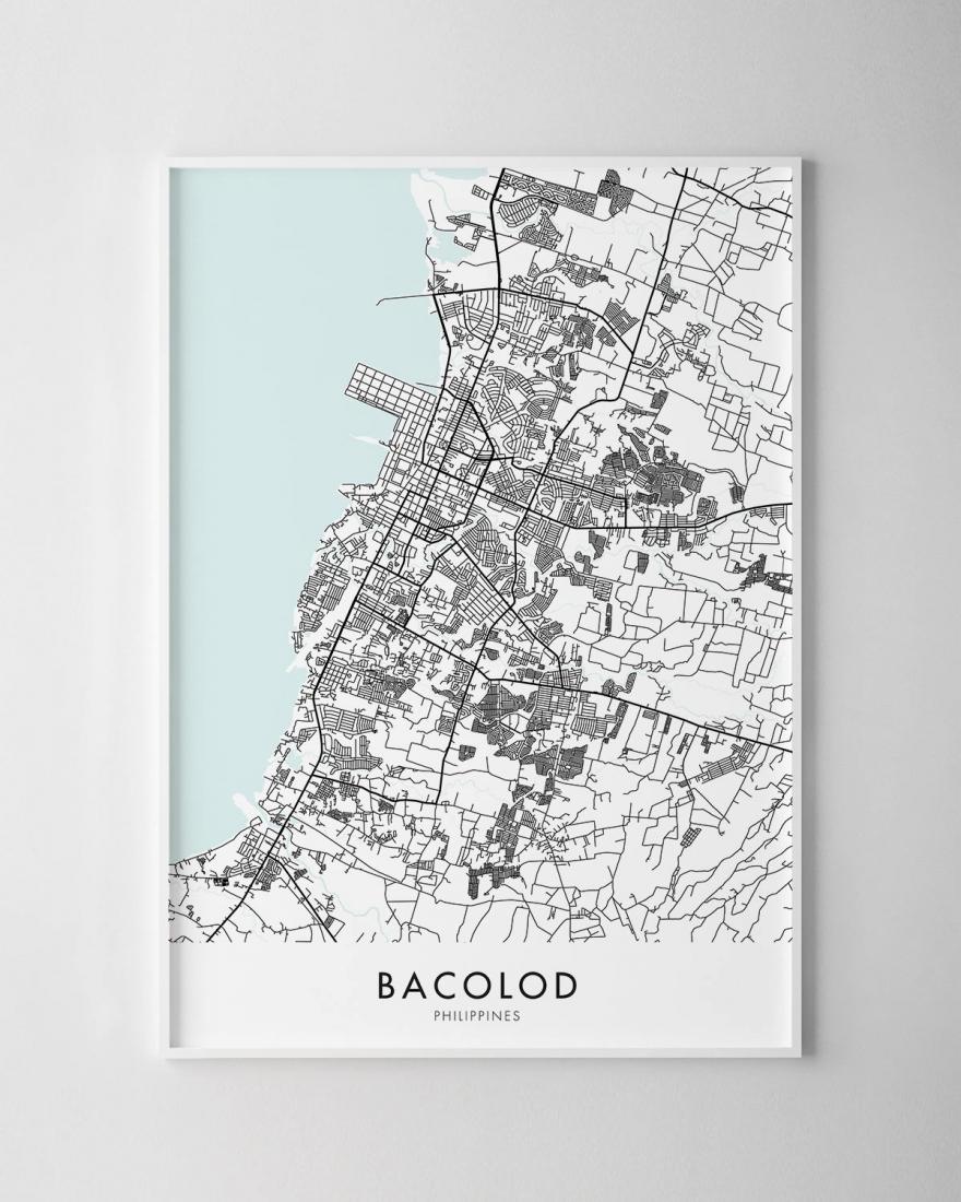 Bacolod Map Print - Chelsea Chelsea