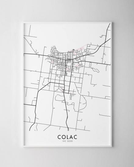 Colac Map Print - Chelsea Chelsea