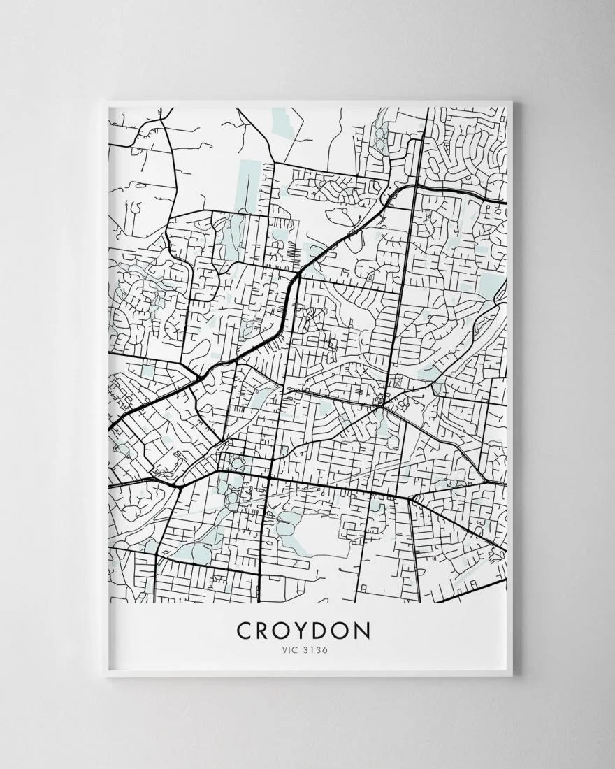 Melbourne – Croydon Map Print - Chelsea Chelsea