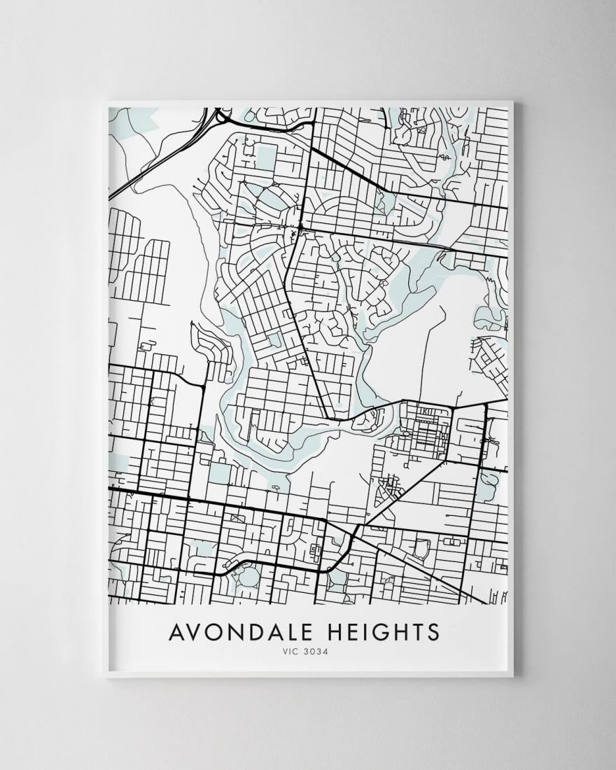 Melbourne – Avondale Heights Map Print - Chelsea Chelsea