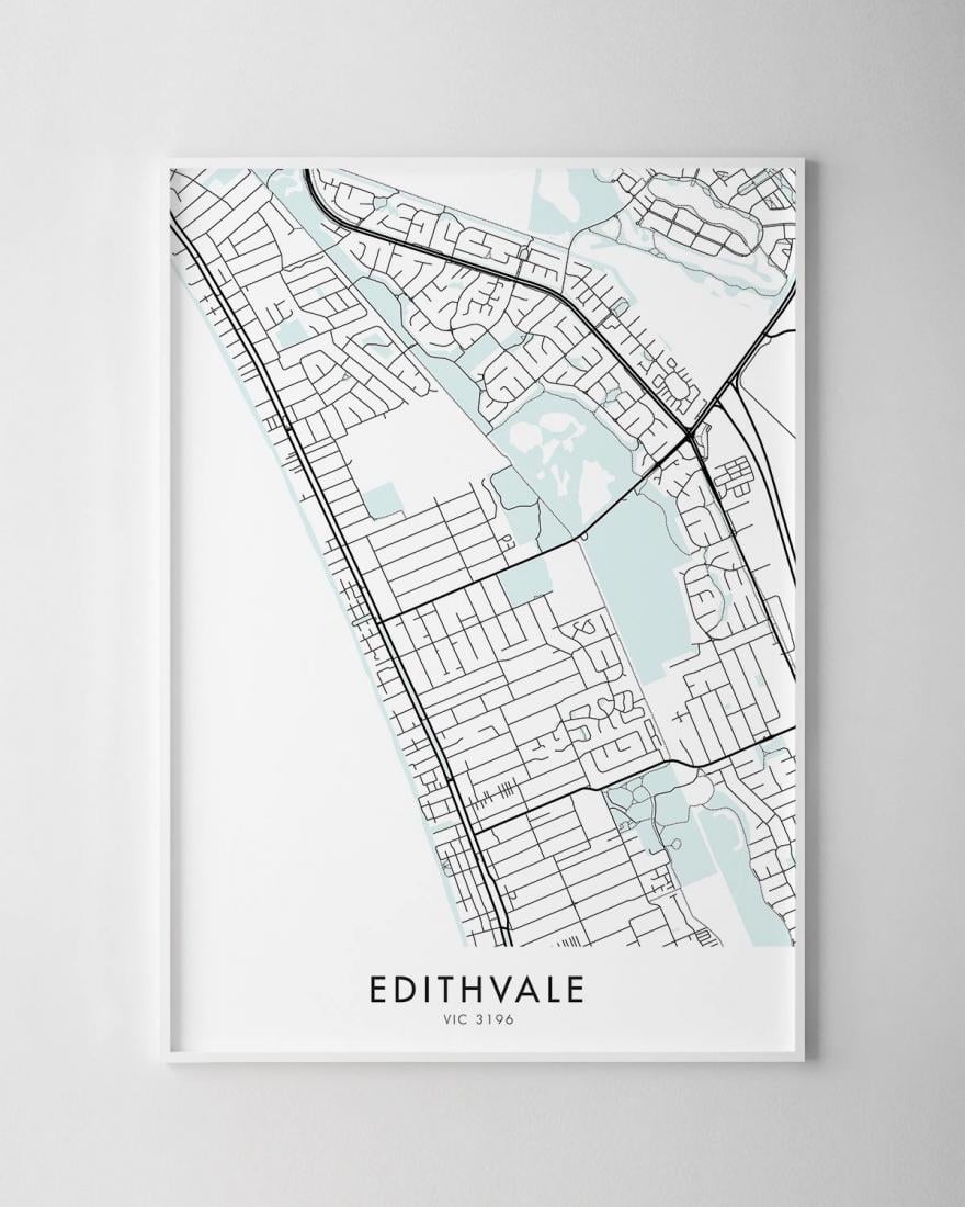 Melbourne – Edithvale Map Print - Chelsea Chelsea