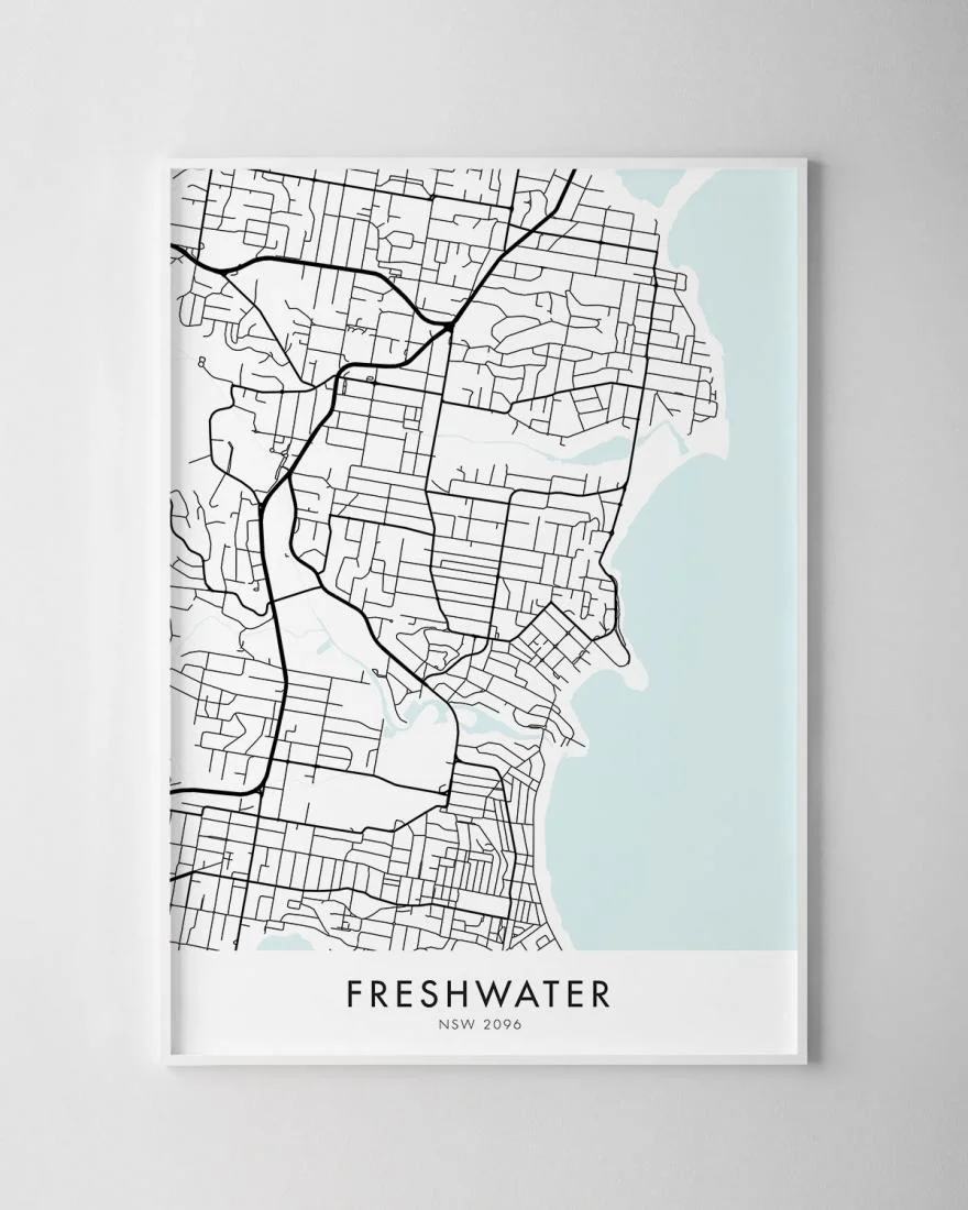 Sydney – Freshwater Map Print | Chelsea Chelsea