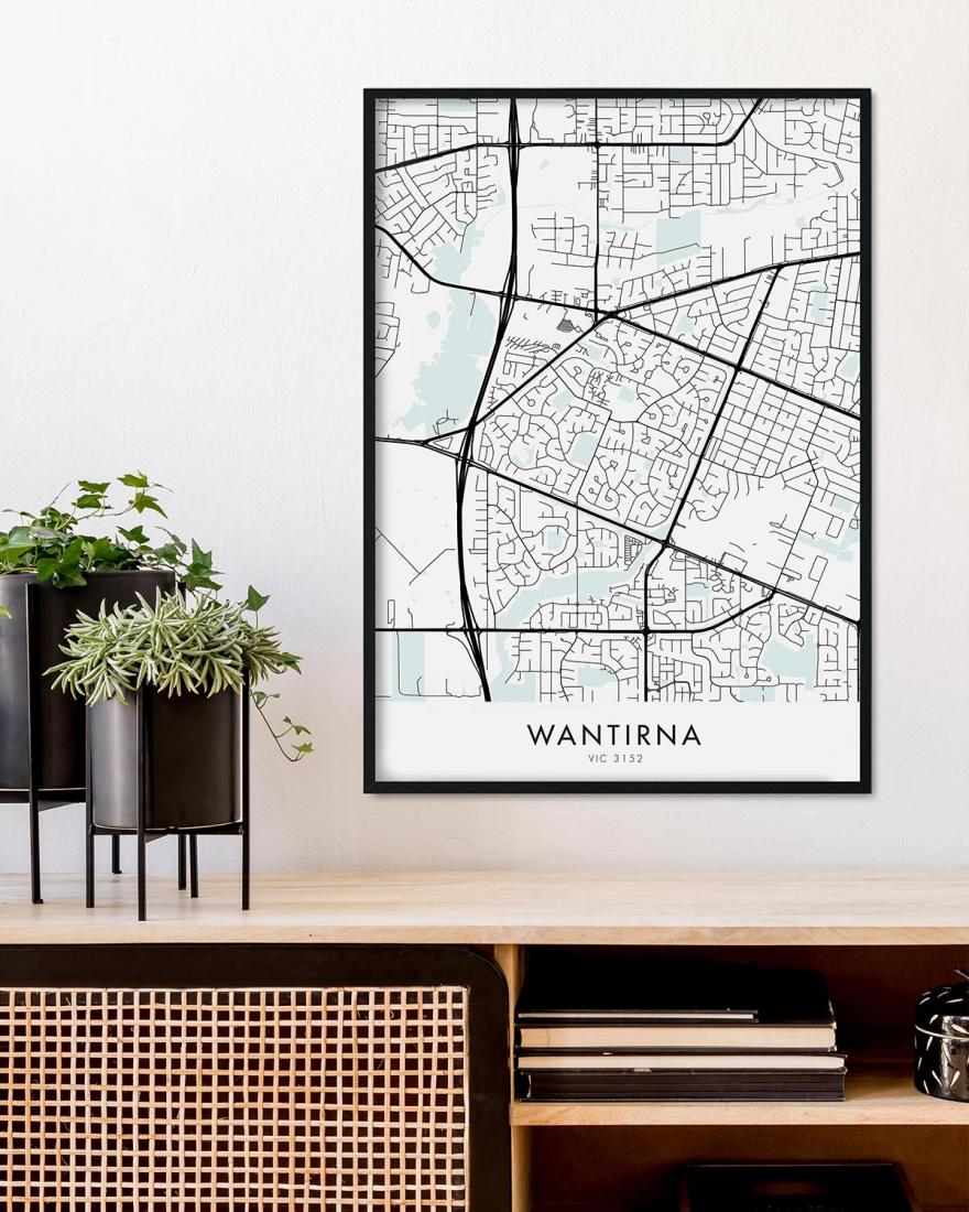 Melbourne – Wantirna Map Print - Chelsea Chelsea