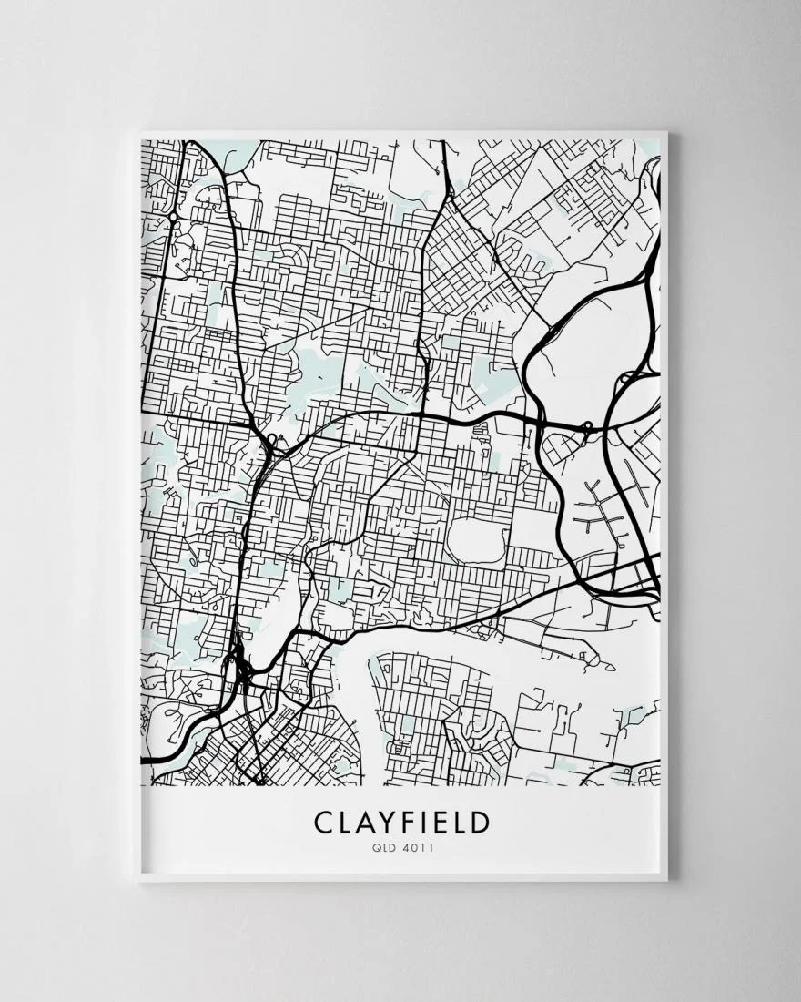 Brisbane – Clayfield Map Print - Chelsea Chelsea