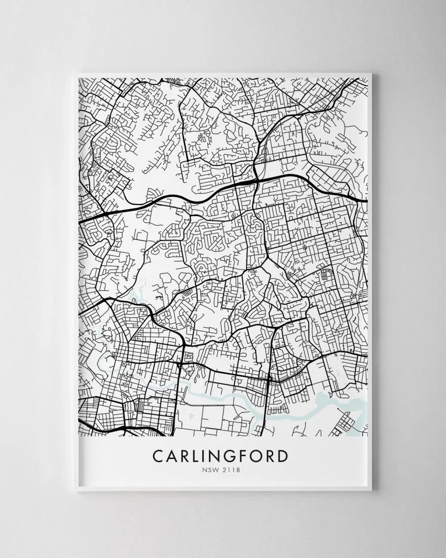 Sydney – Carlingford Map Print - Chelsea Chelsea