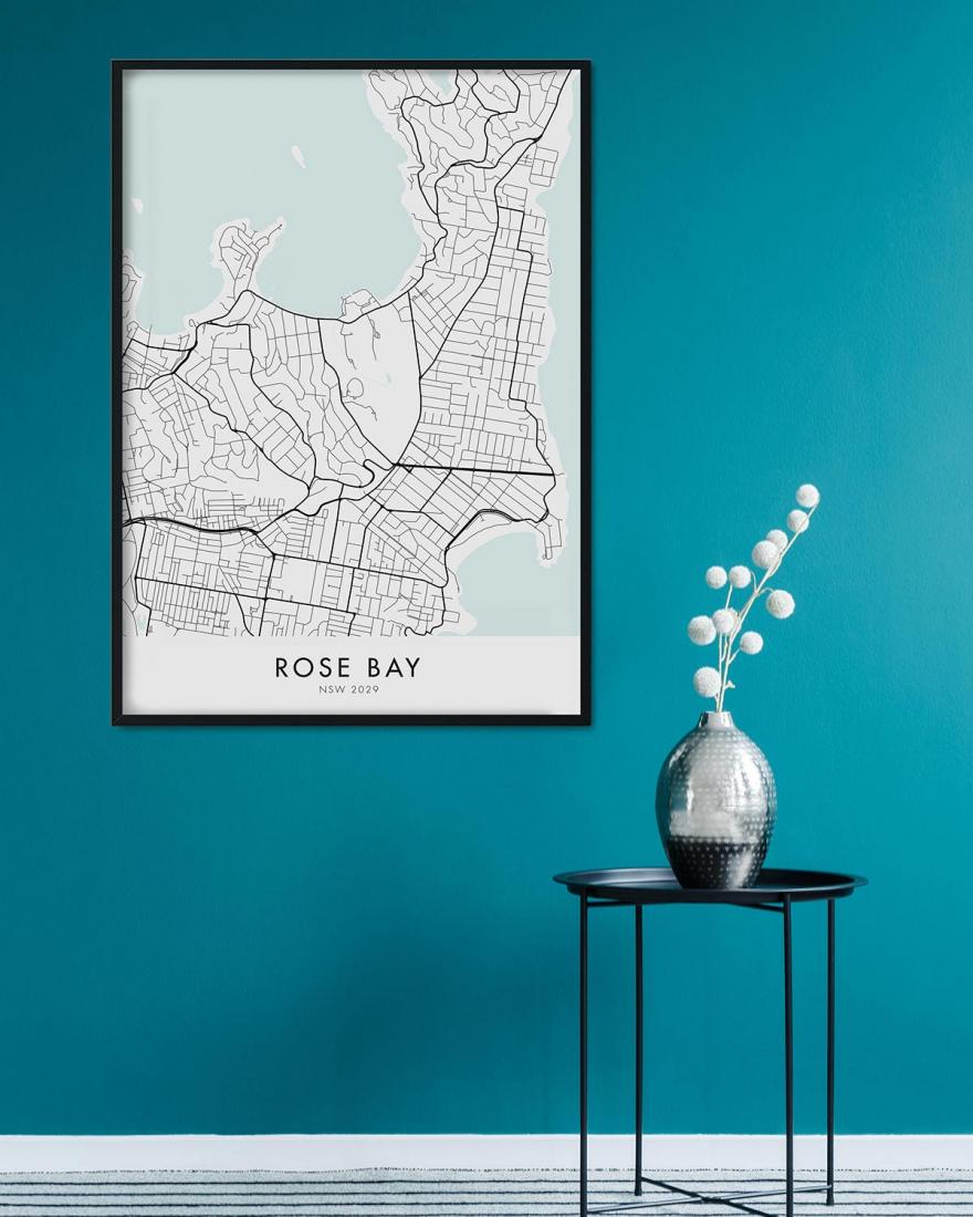 Sydney – Rose Bay Map Print - Chelsea Chelsea