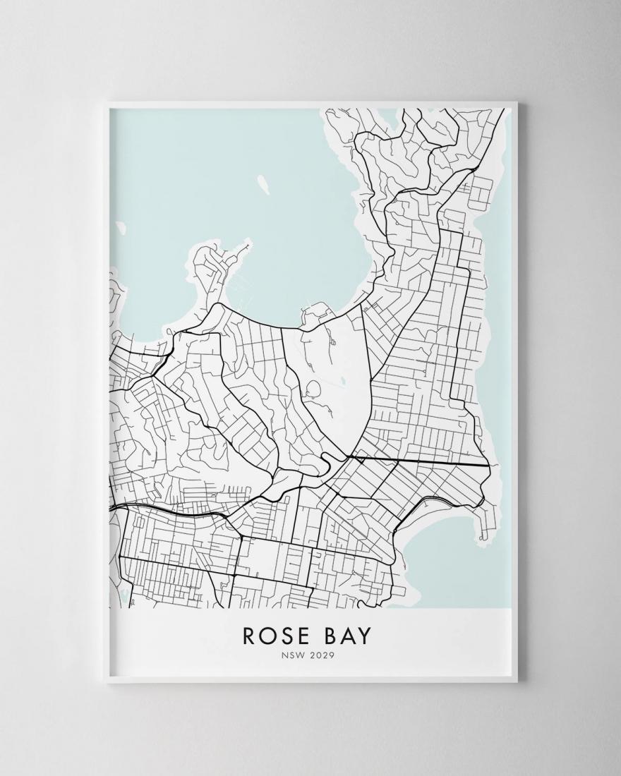 Sydney – Rose Bay Map Print - Chelsea Chelsea