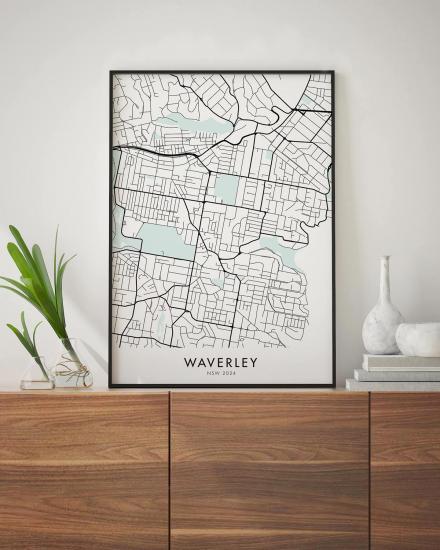 Sydney – Waverley Map Print - Chelsea Chelsea