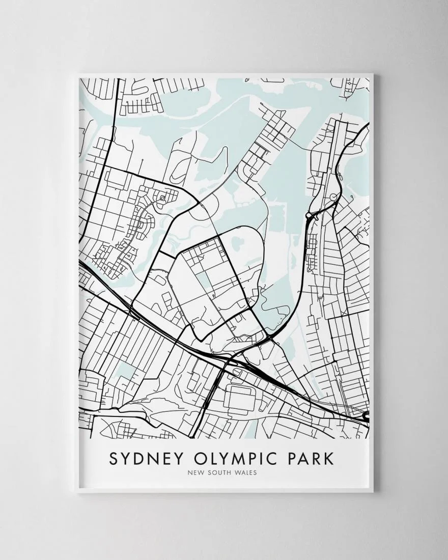 Sydney Olympic Park Map Print - Chelsea Chelsea