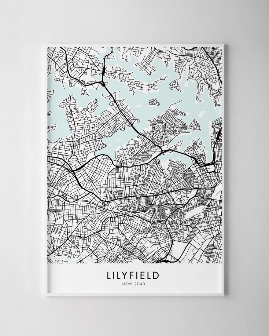 Sydney – Lilyfield Map Print - Chelsea Chelsea