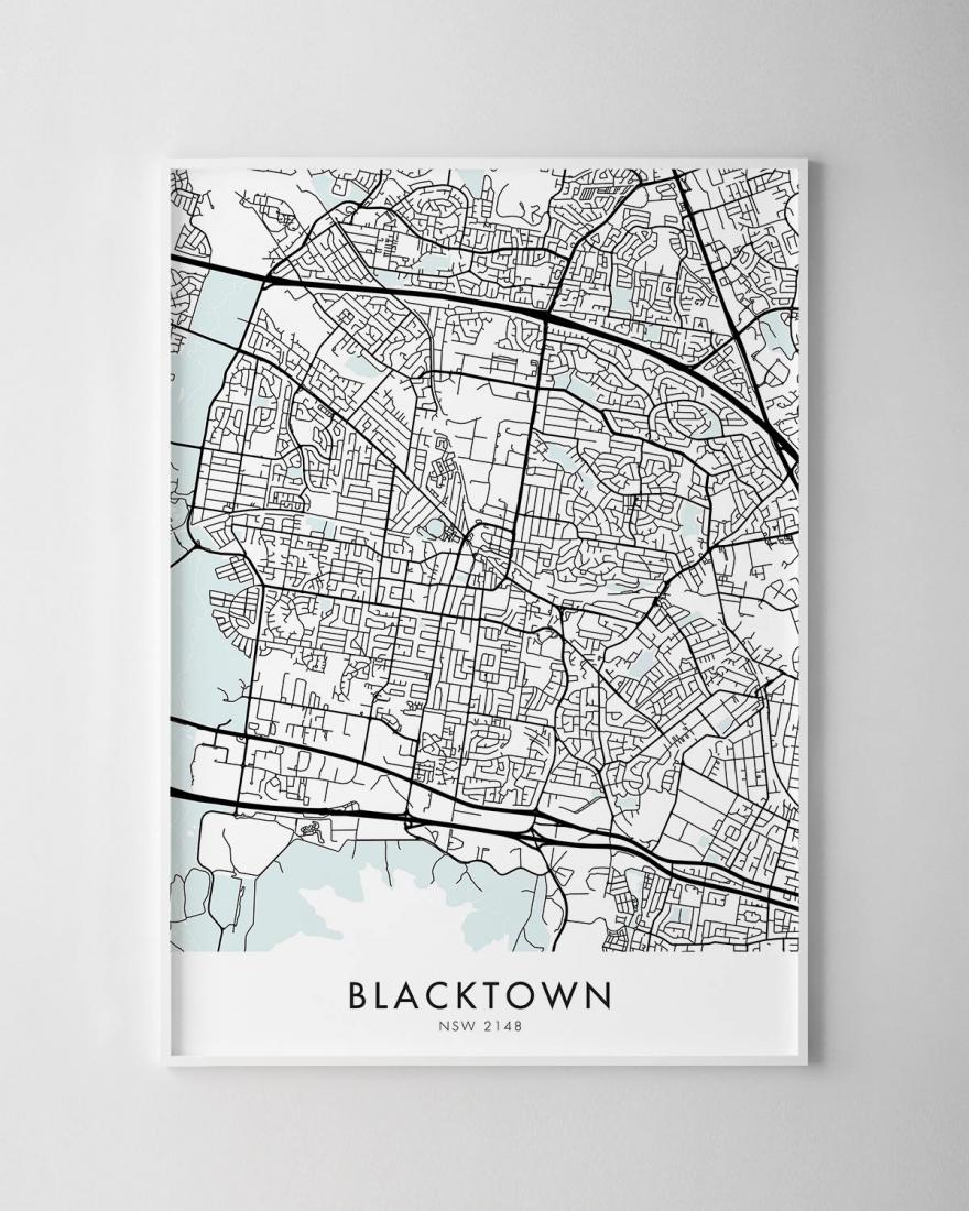 Sydney – Blacktown Map Print - Chelsea Chelsea