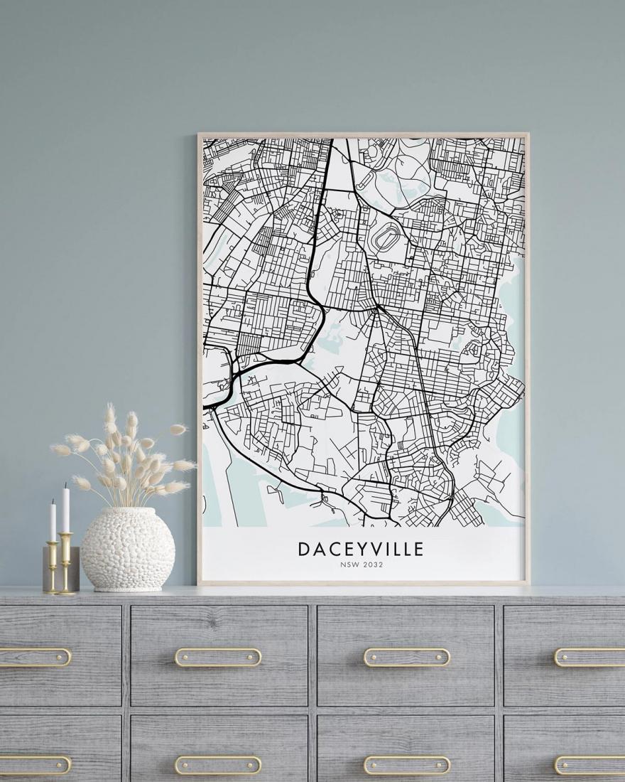 Sydney – Daceyville Map Print - Chelsea Chelsea