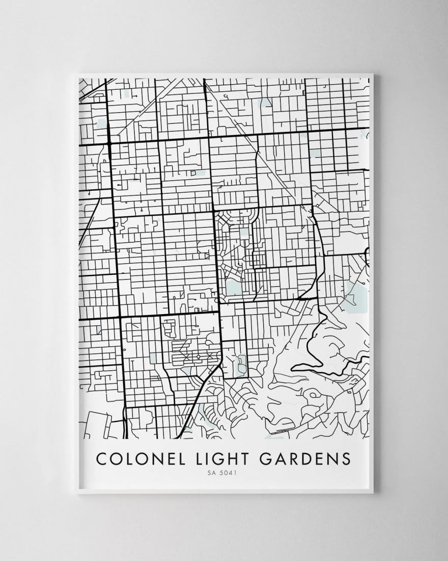 Adelaide – Colonel Light Gardens Map Print - Chelsea Chelsea