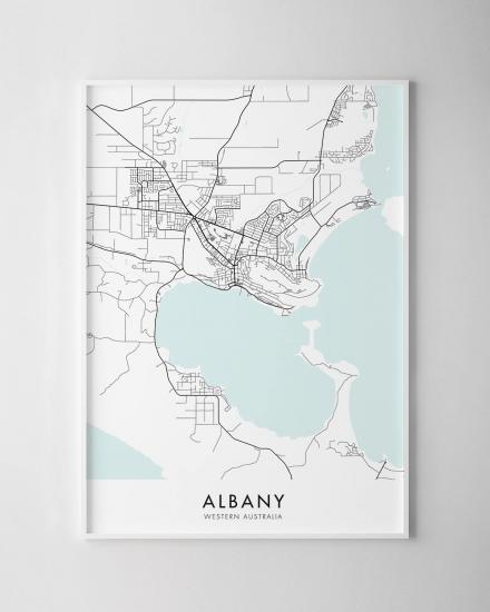 Albany WA Map Print - Chelsea Chelsea