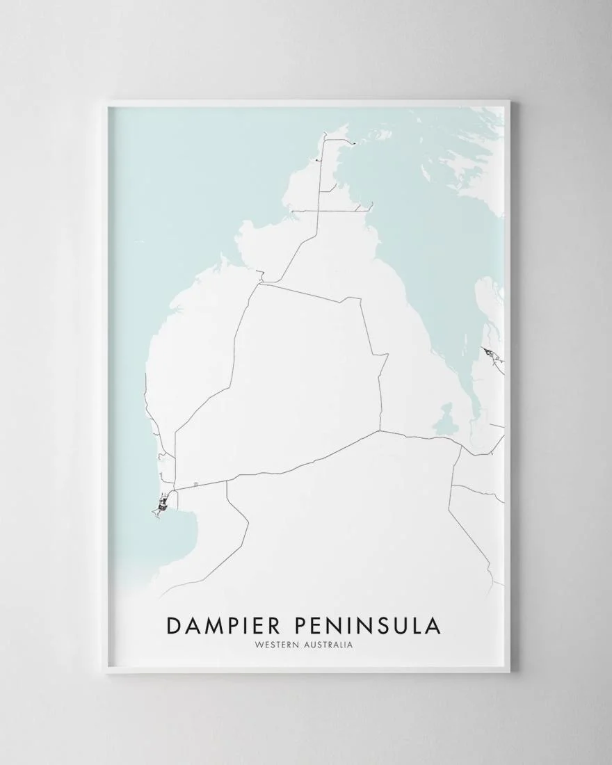 Dampier Peninsula Map Print - Chelsea Chelsea