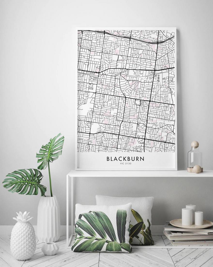 Melbourne – Blackburn Map Print - Chelsea Chelsea