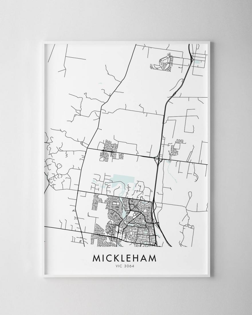 Melbourne – Mickleham Map Print - Chelsea Chelsea