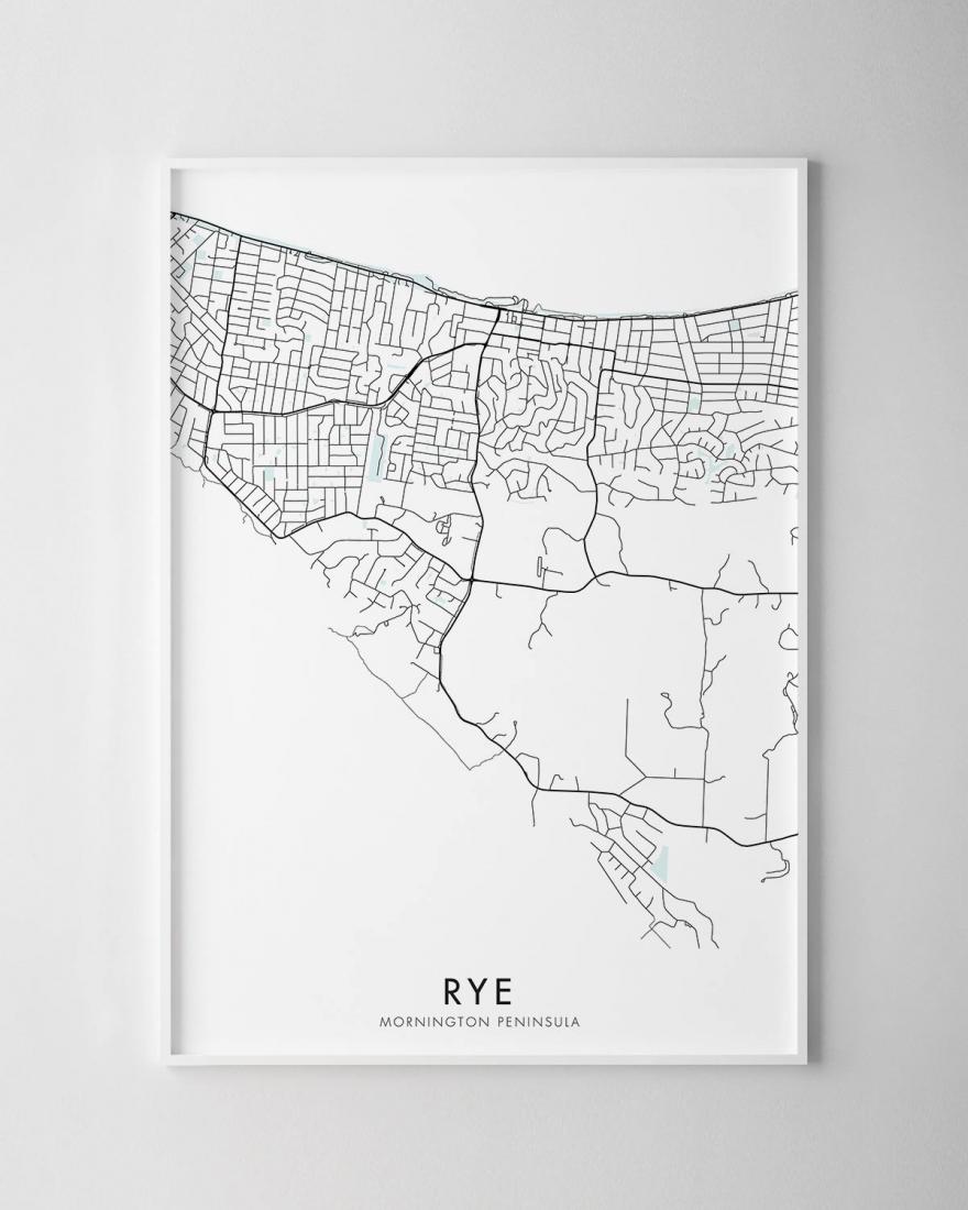 Rye Map Print - Chelsea Chelsea