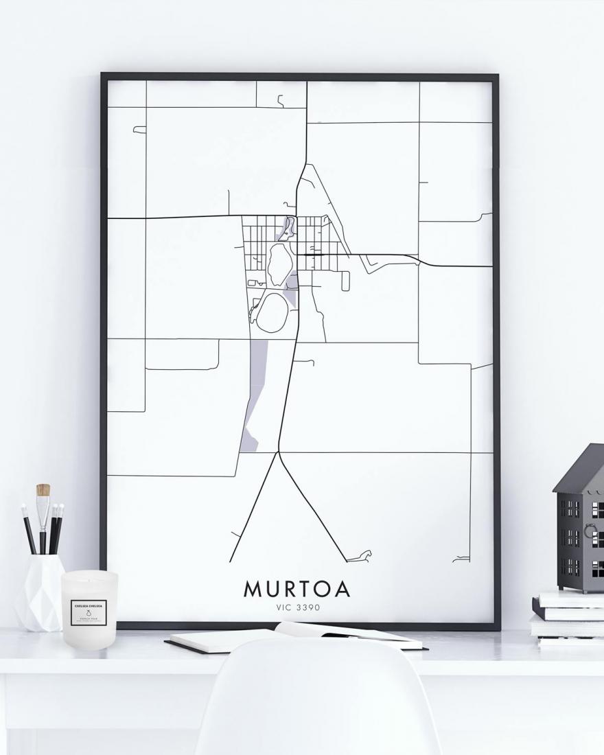 Murtoa VIC Map Print - Chelsea Chelsea