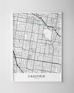 Melbourne – Caulfield Map Print - Chelsea Chelsea