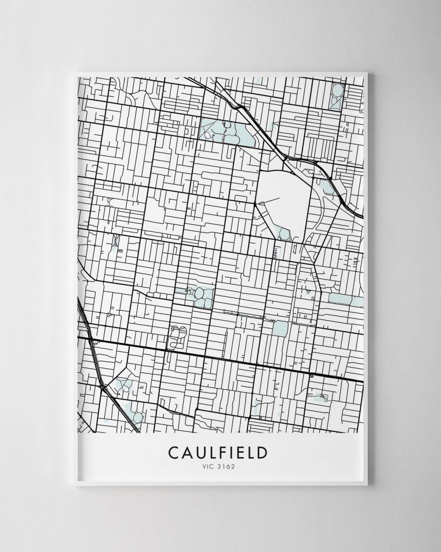 Melbourne – Caulfield Map Print | Chelsea Chelsea
