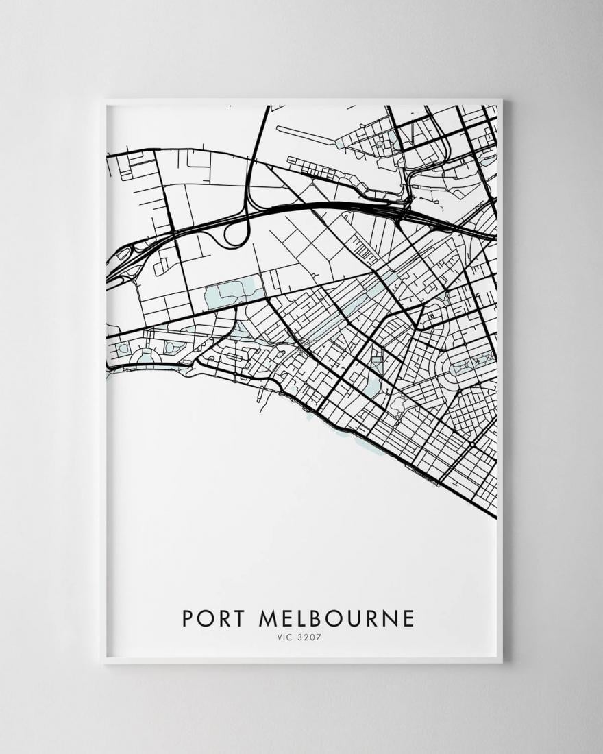 Melbourne – Port Melbourne Map Print | Chelsea Chelsea
