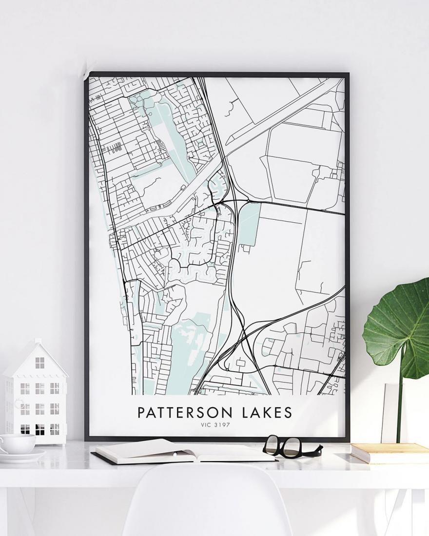 Melbourne – Patterson Lakes Map Print - Chelsea Chelsea