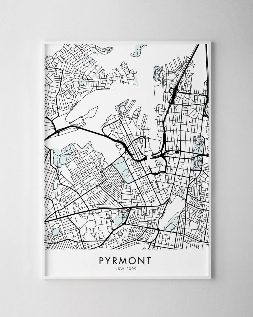 Sydney – Pyrmont Map Print - Chelsea Chelsea