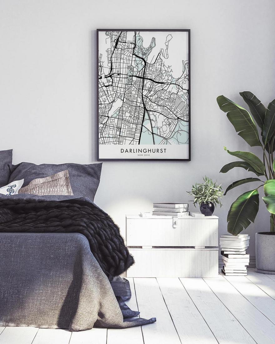 Sydney – Darlinghurst Map Print - Chelsea Chelsea