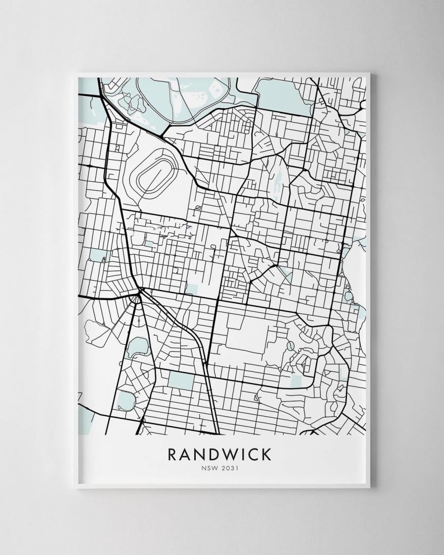 Sydney – Randwick Map Print - Chelsea Chelsea