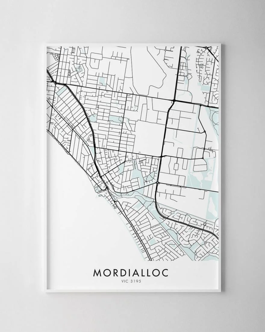 Melbourne – Mordialloc Map Print - Chelsea Chelsea