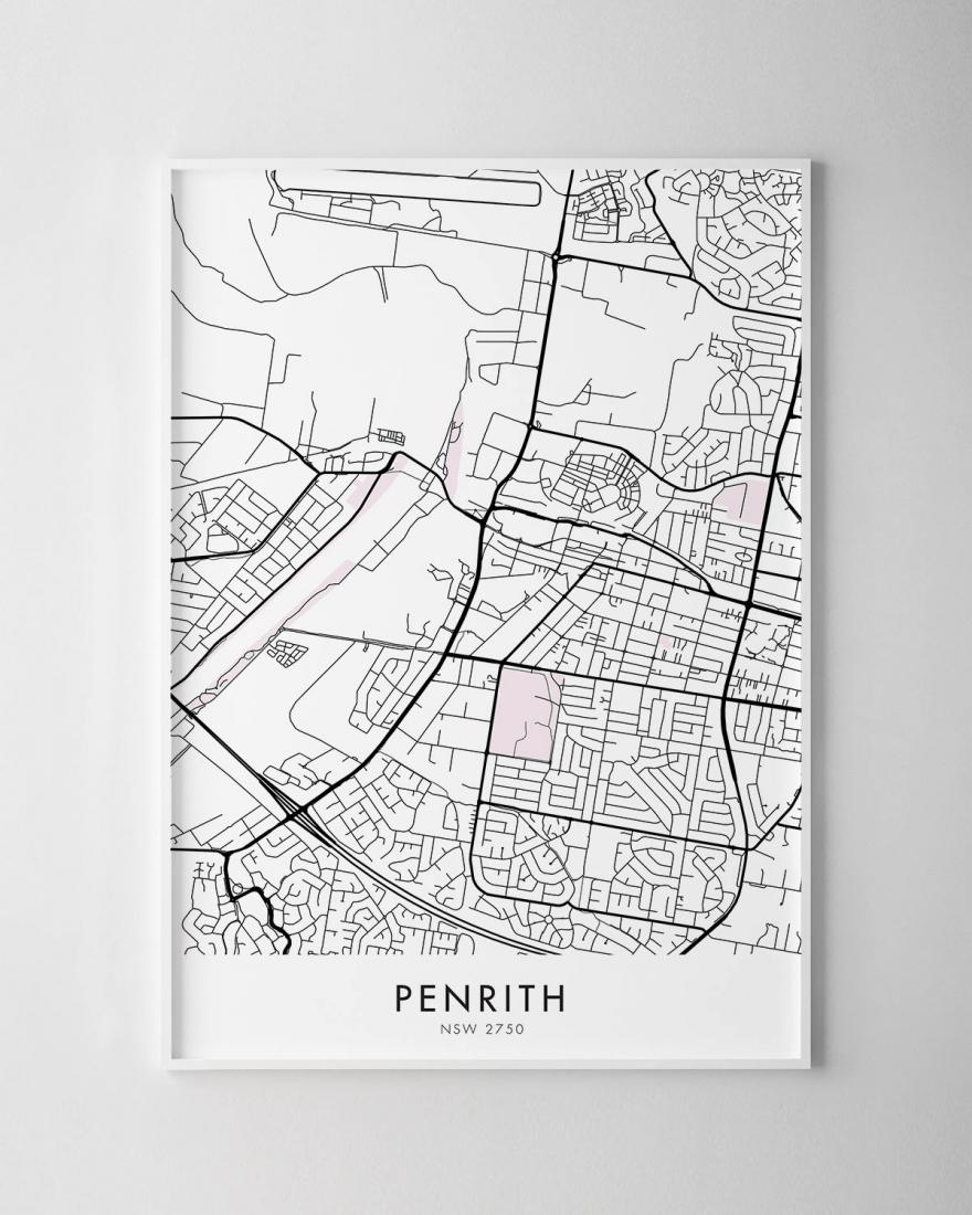 Sydney – Penrith Map Print - Chelsea Chelsea
