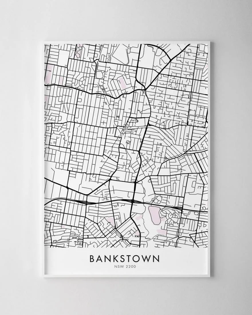 Sydney – Bankstown Map Print - Chelsea Chelsea